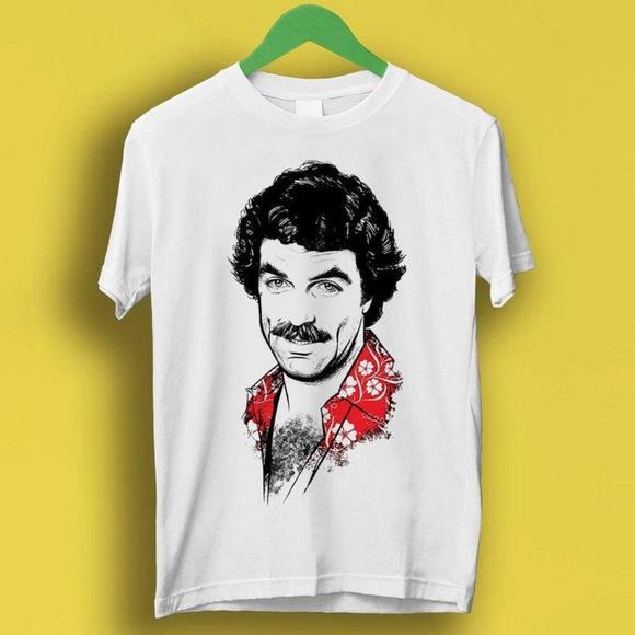 Tops | Magnum Pi 8s Tv Show Meme Style Unisex Gamer Cult Shirt | Poshmark
